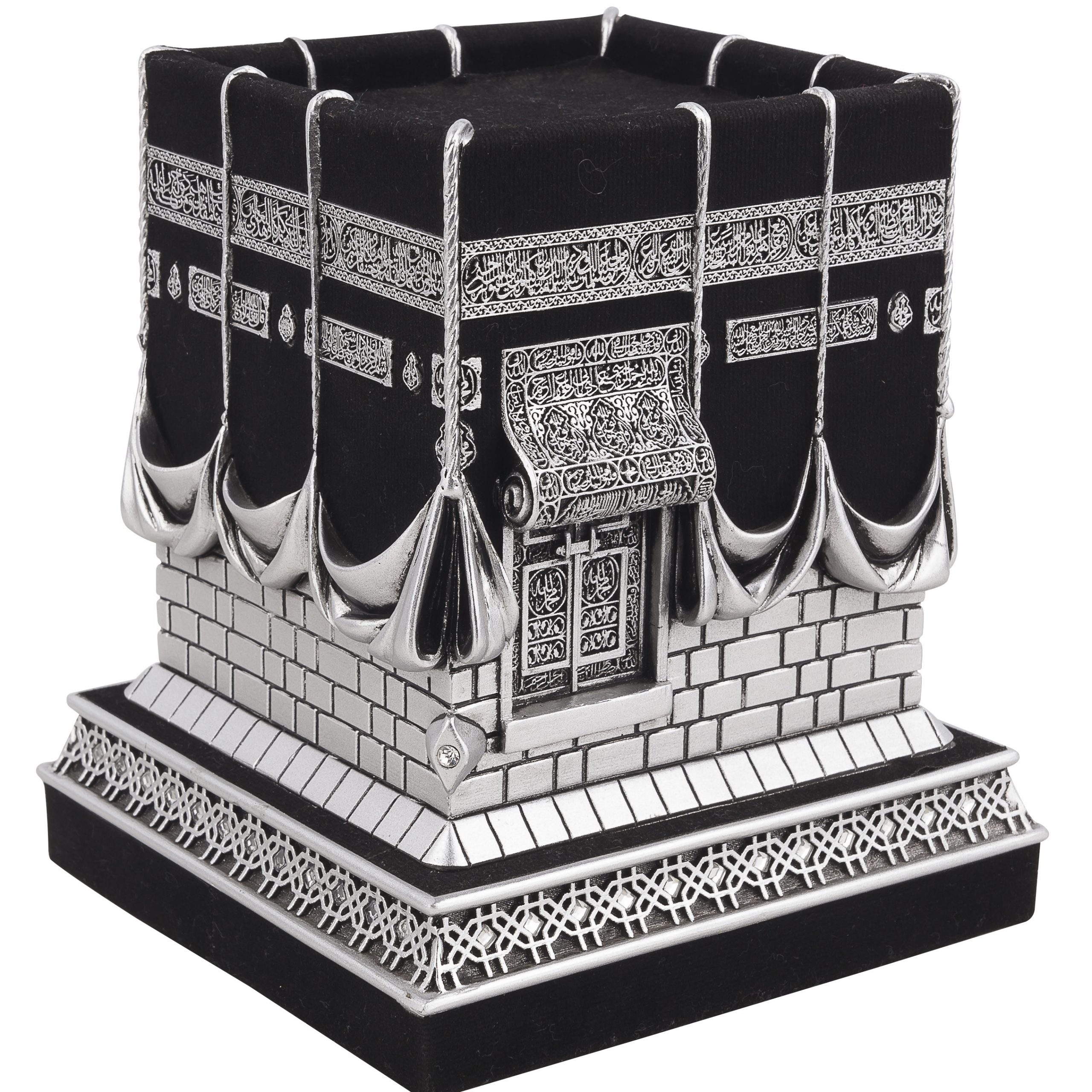 Silver Color Kaaba Trinket - Different Sizes - Traditional Turk