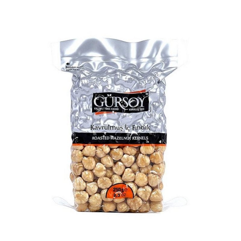 Gursoy Roasted Hazelnut Kernels 250g - Traditional Turk