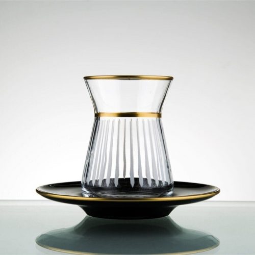 Handmade Turkish Tea Set For 6 Person - Traditional Turk