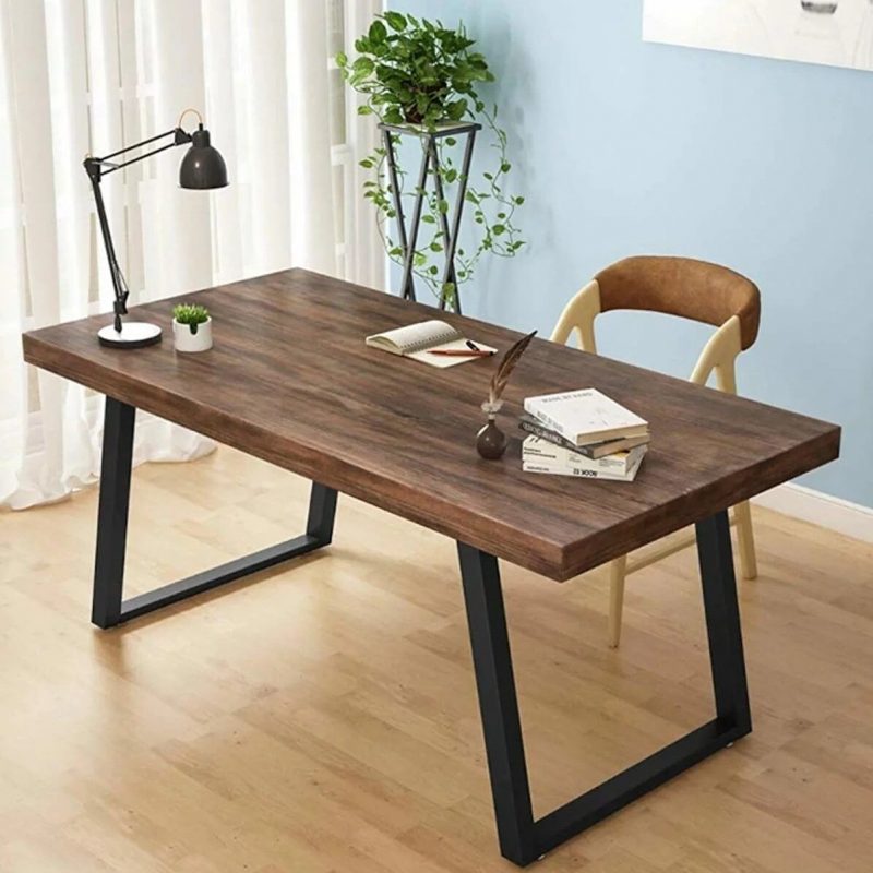 Solid Wood Study Desk - Traditional Turk