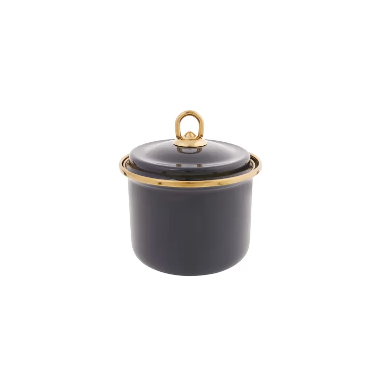 Retro Enamel Anthracite Spice Jar Set, Enamel Canister, Storage Box ...