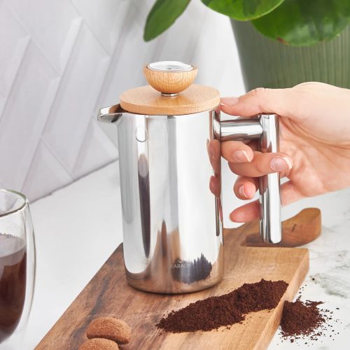 Florence Borosilicate French Press 600 ml Gold - Traditional Turk