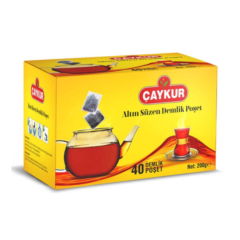 Caykur, Turkish Black Tea, 40 Teapot Sachets - Traditional Turk