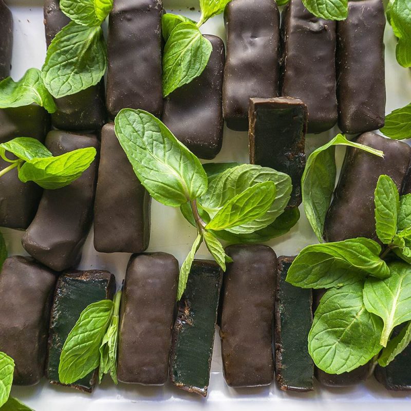 Turkish Delight with Chocolate & Mint 200G, Haci Bekir - Traditional Turk