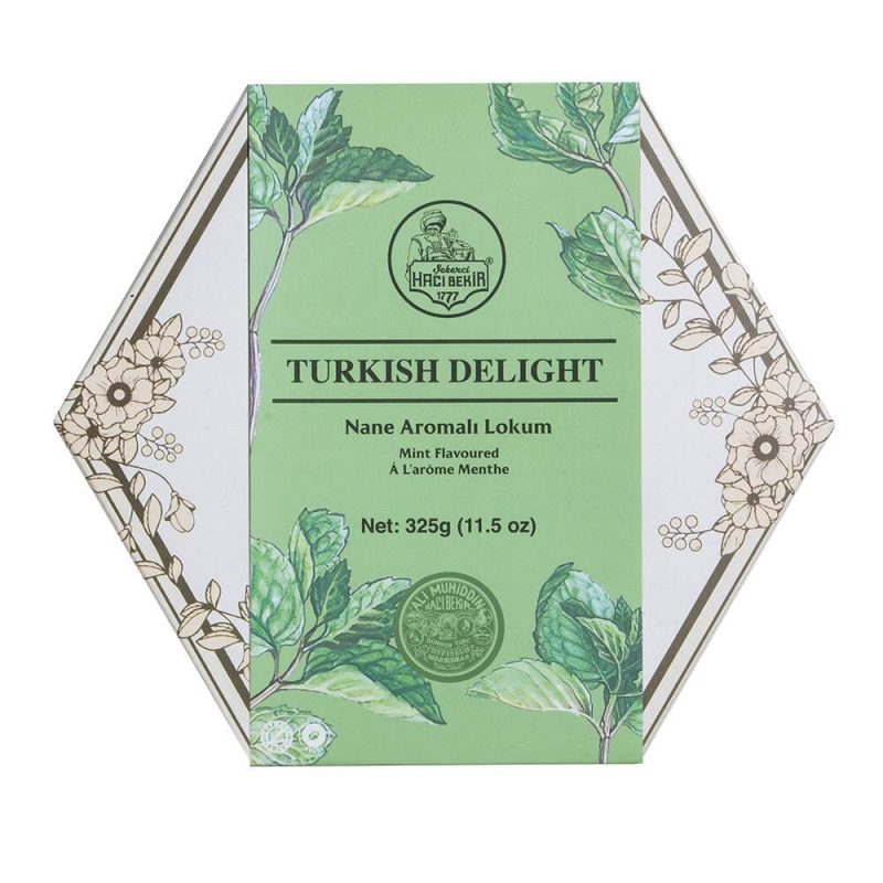 Turkish Delight with Mint Flavored 325G, Haci Bekir - Traditional Turk
