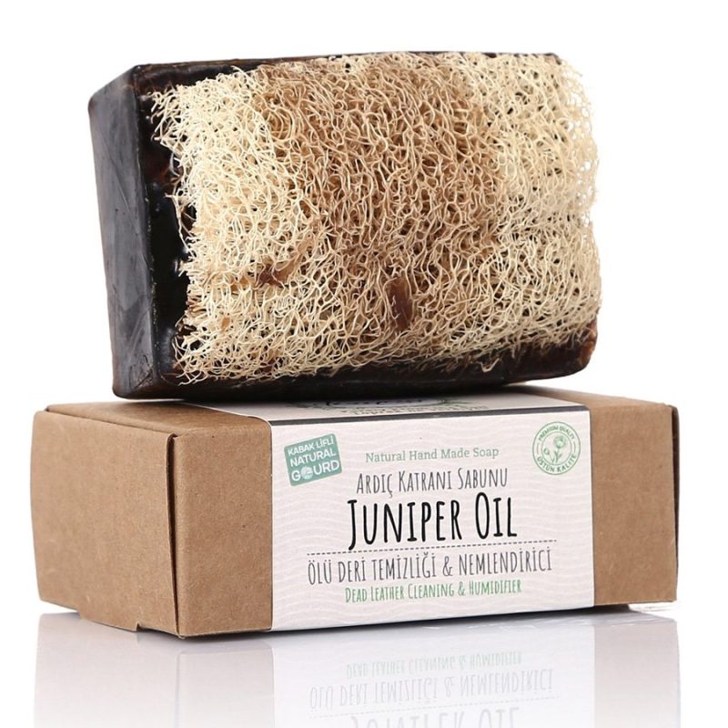 Turkish Natural Handmade Soap Juniper Oil with Organic Zucchini Fiber ...