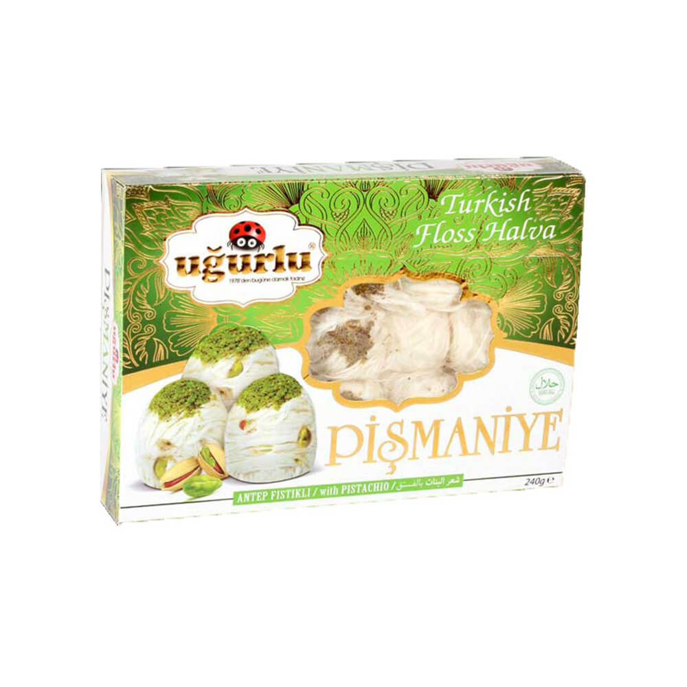 Turkish Pismaniye with Pistachio, 240G - Traditional Turk