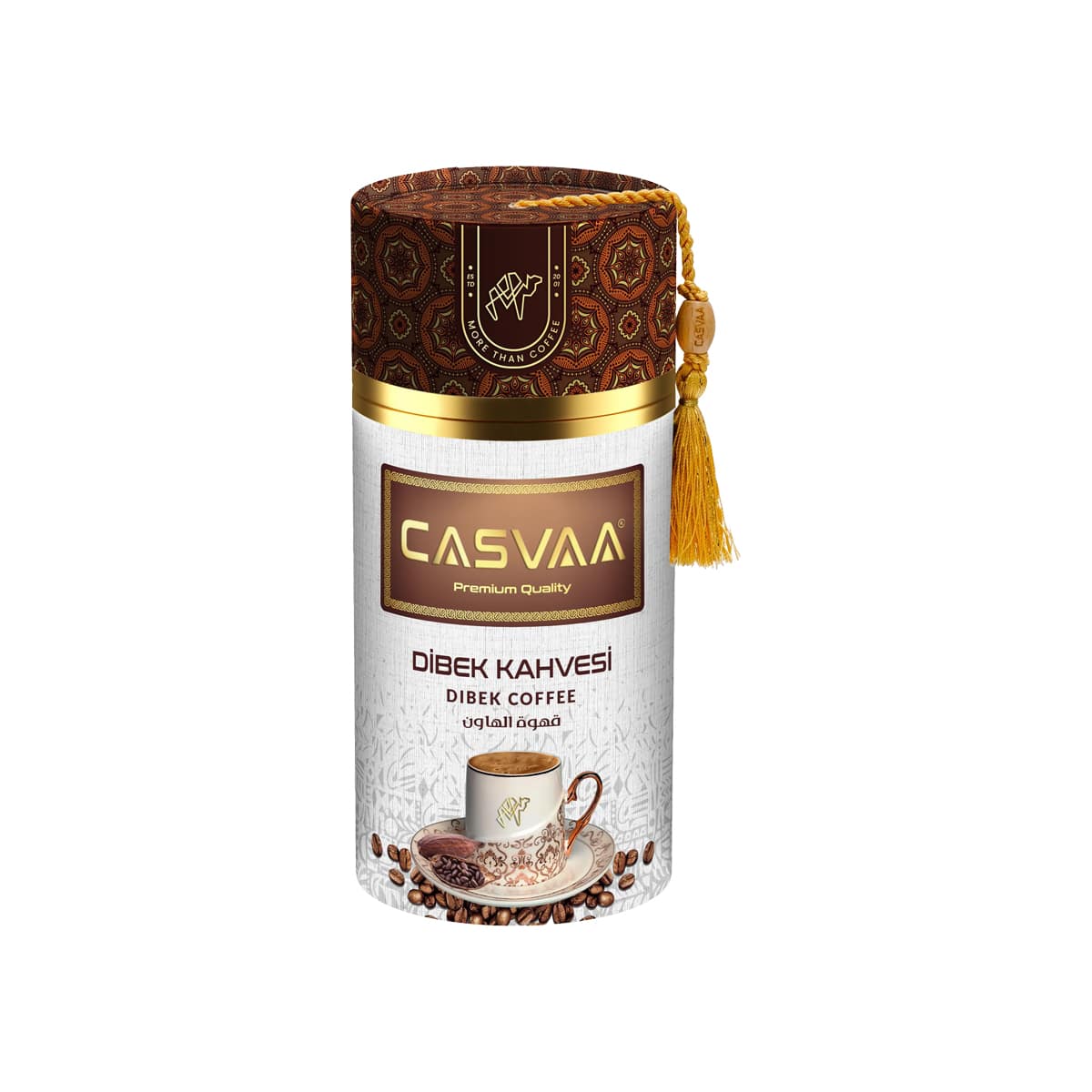 Casvaa Premium Series Turkish Dibek Coffee in Cylinder Box 250 gr (8 ...