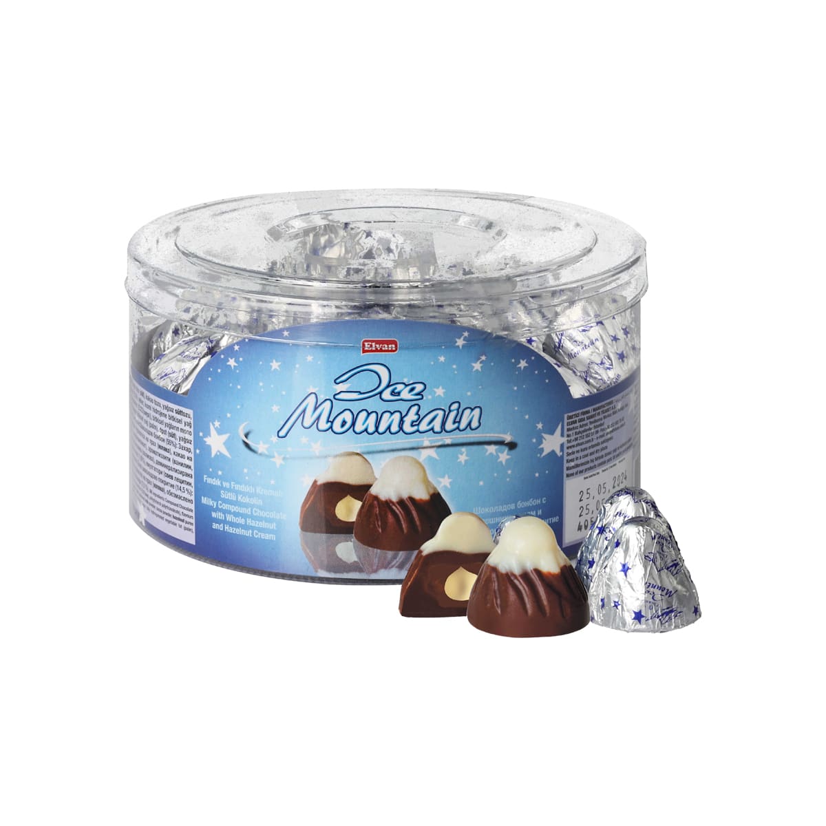 Elvan Icemountain Milky Compound Chocolate with Whole Hazelnut ...