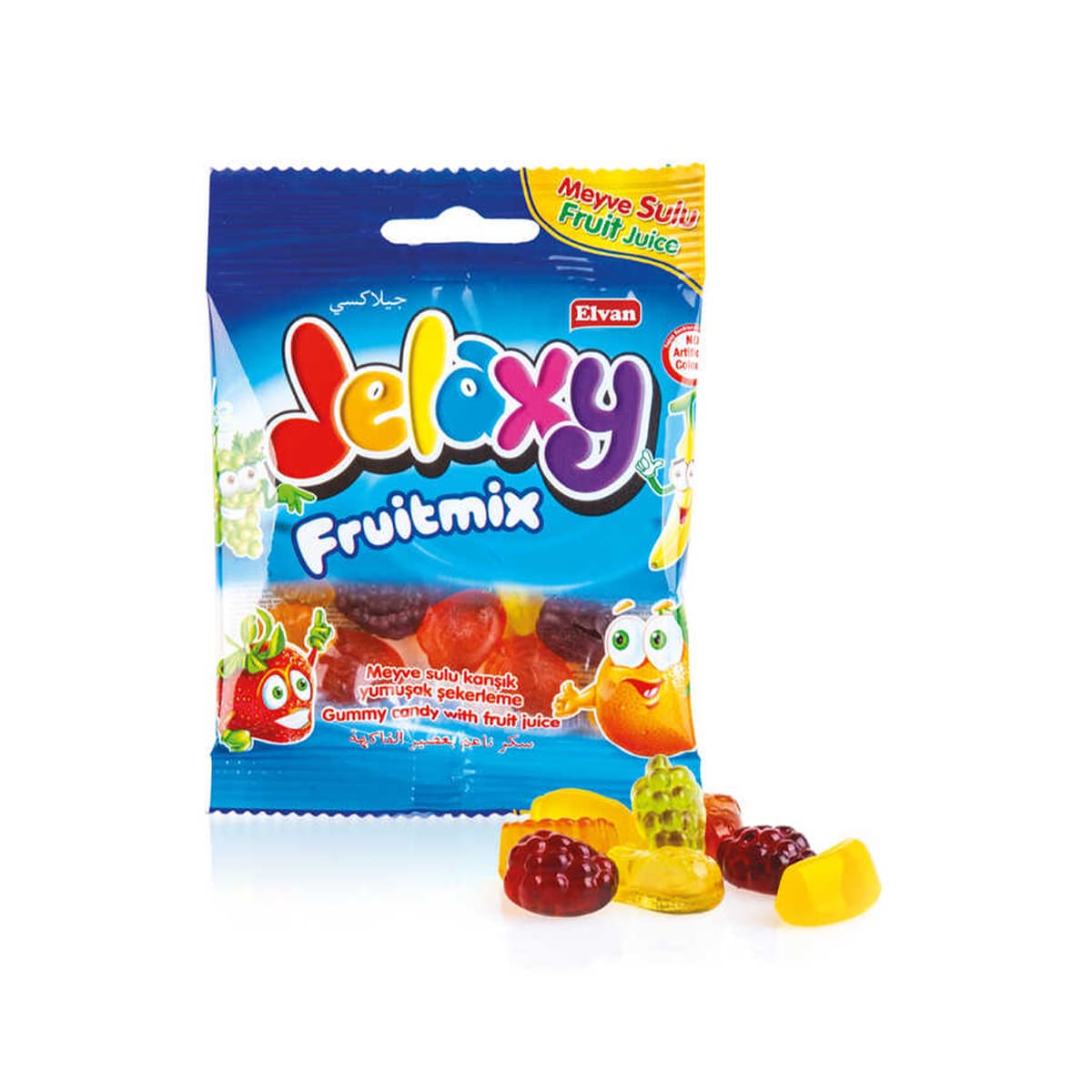 Elvan Jelaxy Gummy Candy with Fruit Juice 80 gr (2.82oz) – 12 Pieces ...