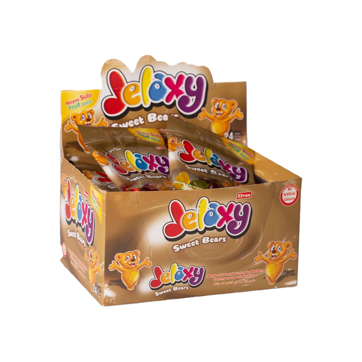 Elvan Jelaxy Sweet Bears Gummy Candy with Fruit Flavor in Box 20 gr (0 ...