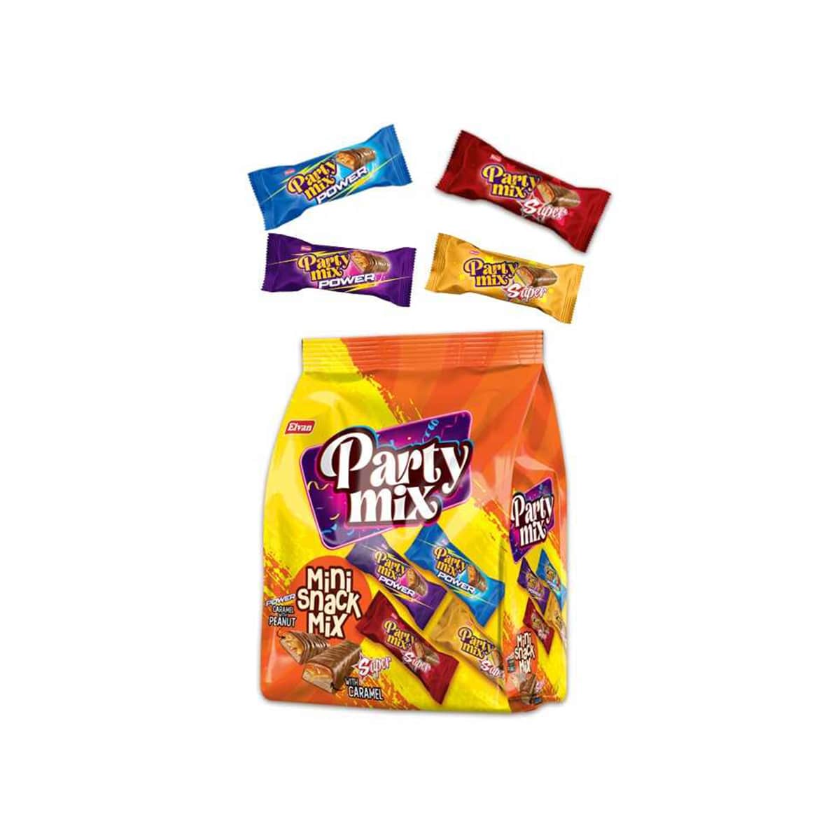 Elvan Super Party Mix Milky Compound Chocolate Coated Caramel Nougat ...