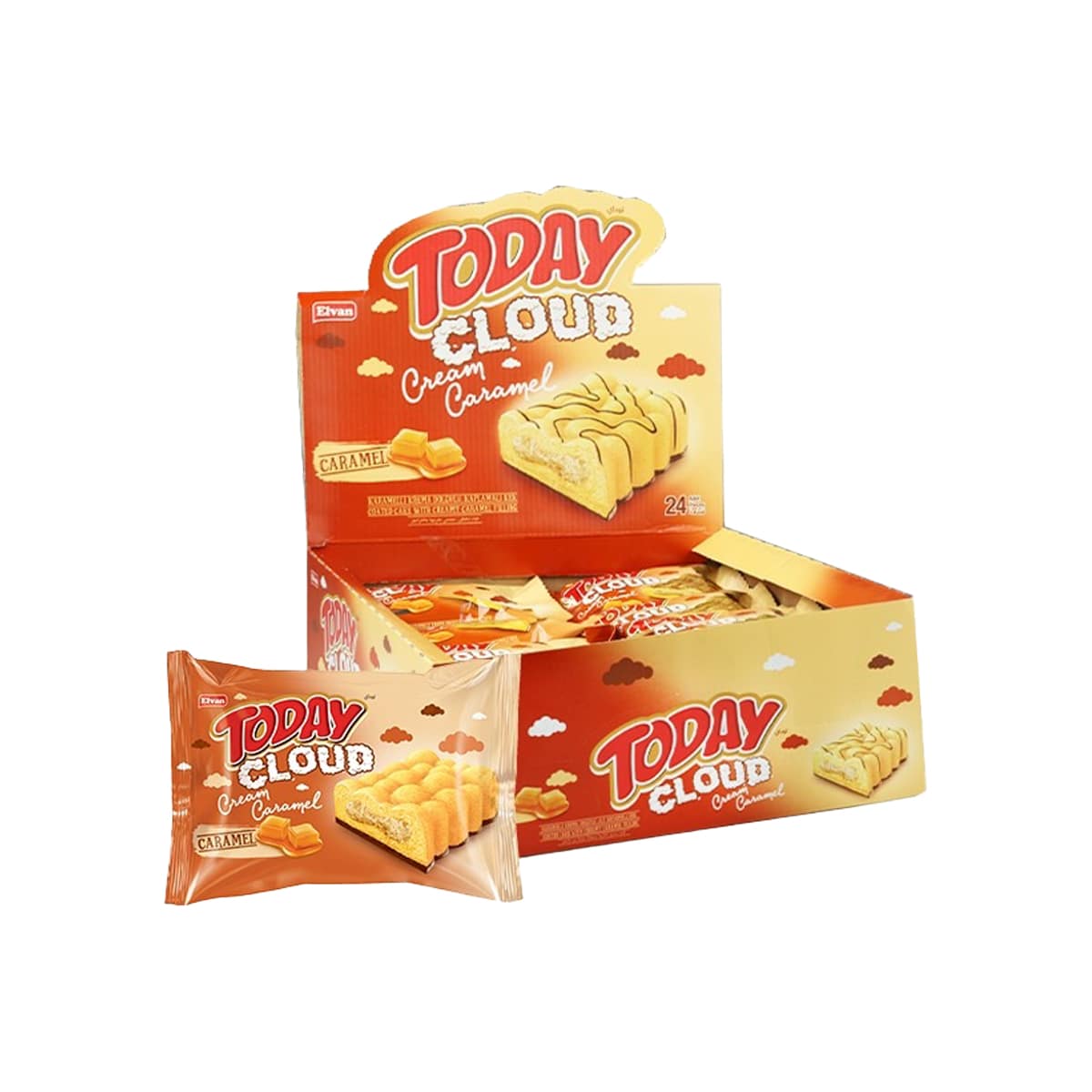 Elvan Today Cloud White Chocolate Coated Cake with Creamy Caramel ...