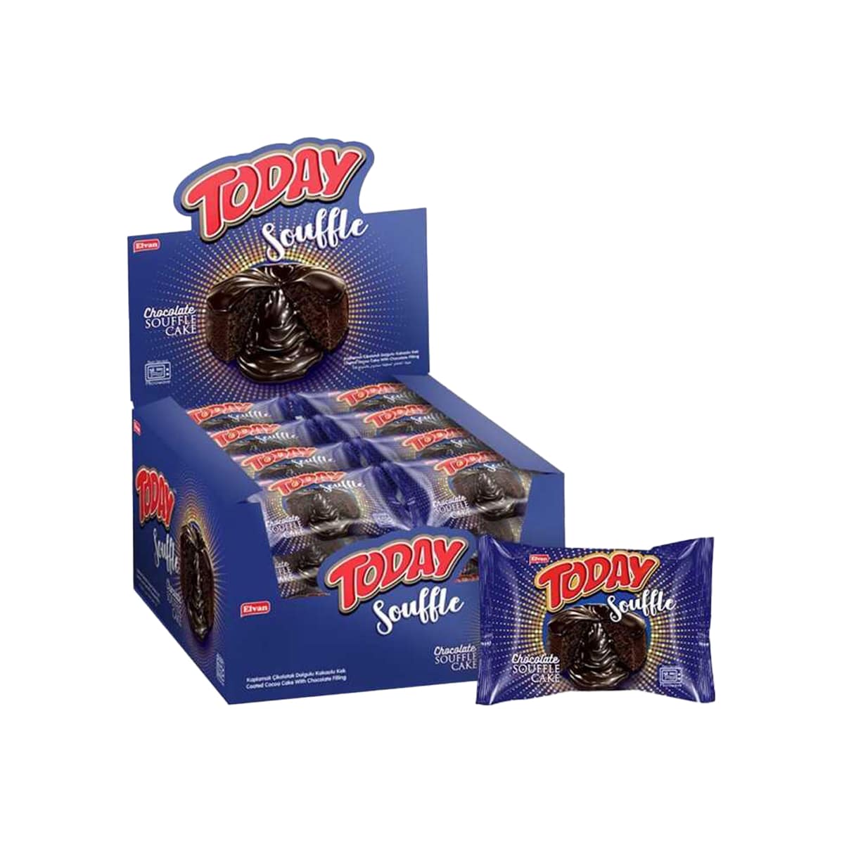 Elvan Today Souffle Chocolate Coated Cocoa Cake with Chocolate Filling ...