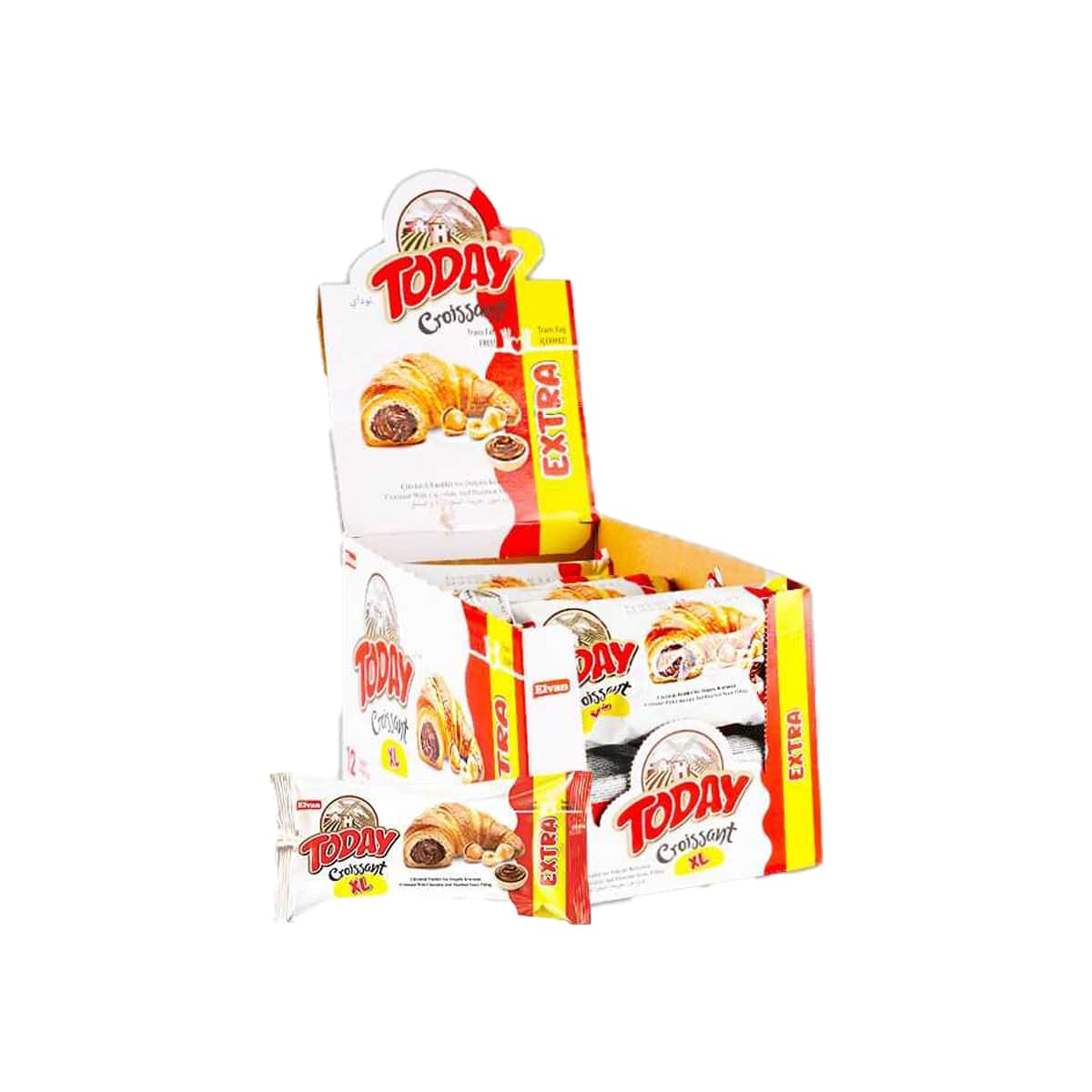 Elvan Today XL Croissant with Cocoa Hazelnut Cream in Box 60 gr (2.11oz ...