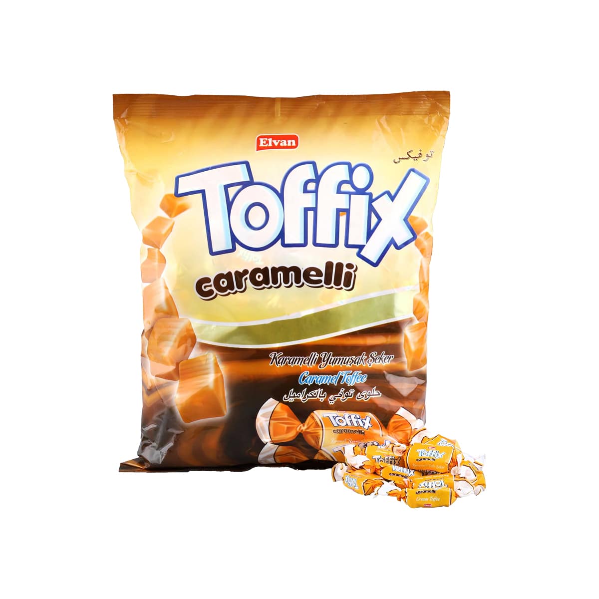 Elvan Toffix Caramel Toffee 1000 gr (35.28oz) - TraditionalTurk.com