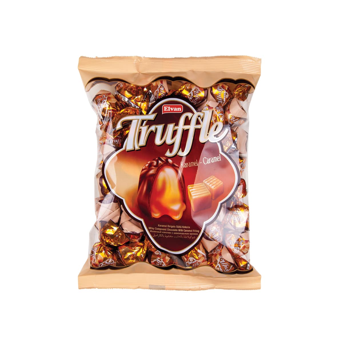 Elvan Truffle Milk Chocolate with Caramel Filling - Traditional Turk
