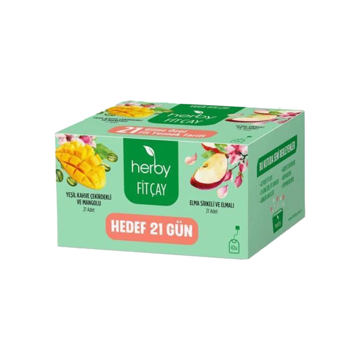 Herby Fit Tea Target 21 Days Mixed Form Tea - Traditional Turk