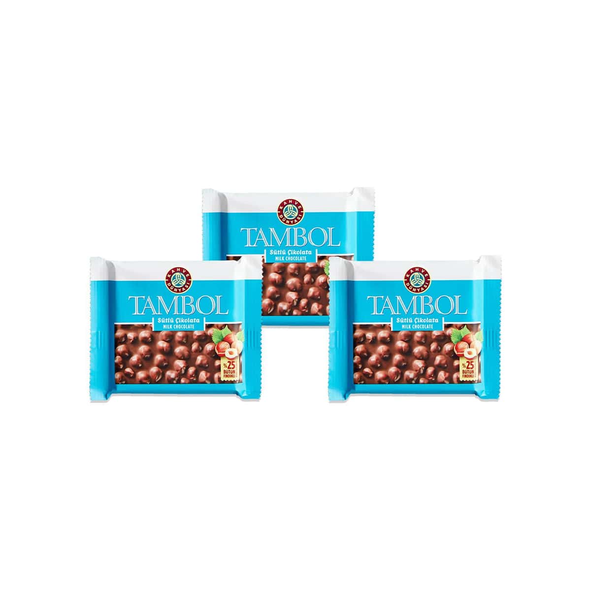 Kahve Dunyasi Tambol Whole Hazelnut Milk Chocolate 100 gr (3.52oz) – 3 ...