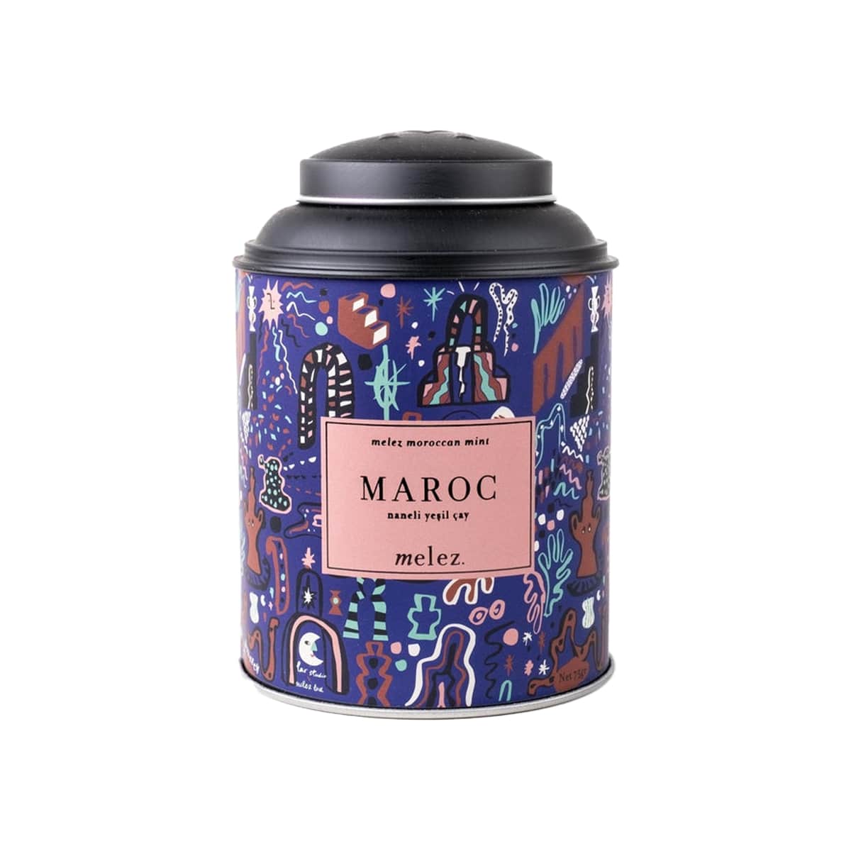 Maroc Green Tea with Mint in Metal Box Melez Tea 75 gr (2.64oz ...