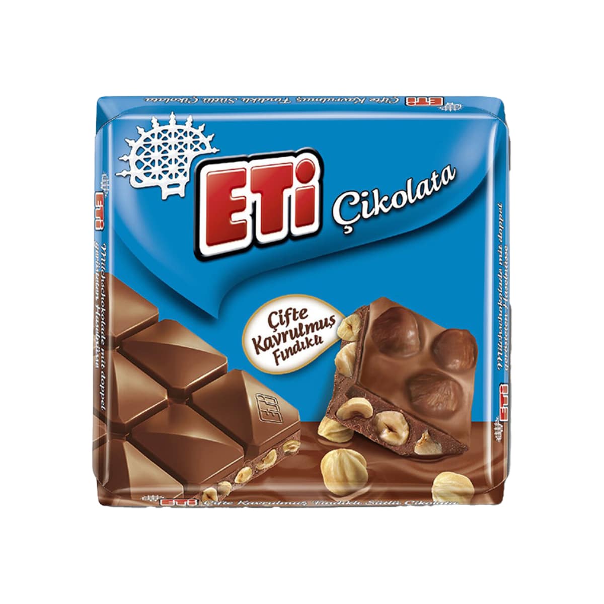 Milk Chocolate with Double Roasted Hazelnut Eti 60 gr (2.11oz ...