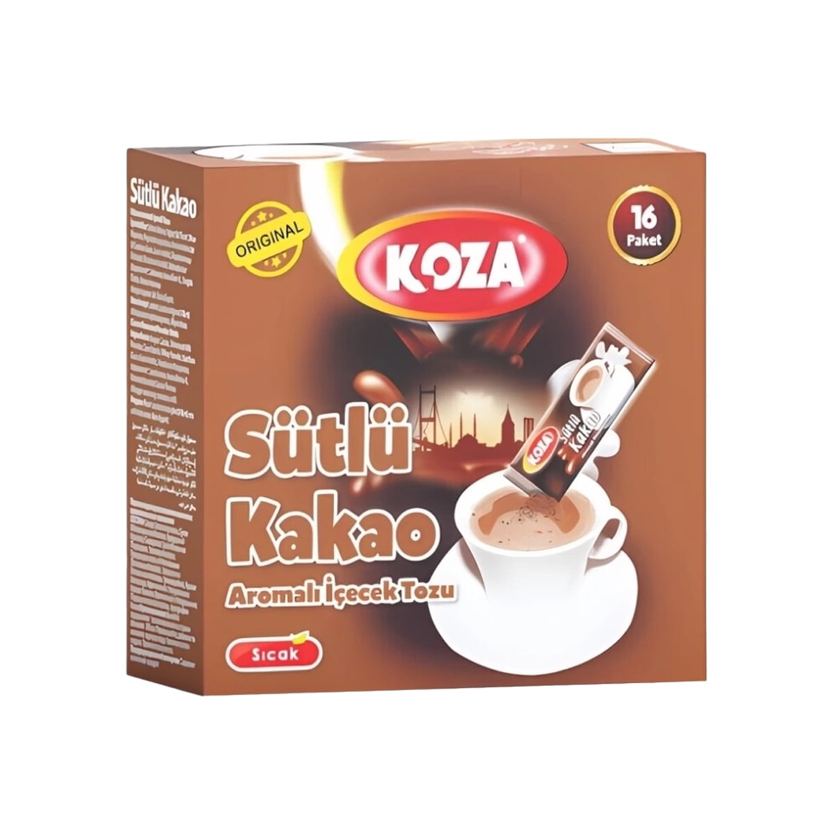 Single Serving Milk Cocoa Flavored Drink Powder Koza 8 gr (0.28oz) – 16 ...
